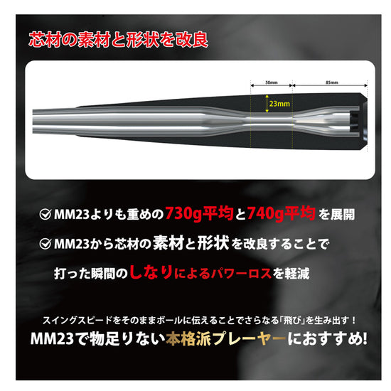 【2025モデル】SSK 一般軟式 バット MM23MX トップバランス 83cm 730g 84cm 740g SBB4040 新型 重い – Baseball Park STAND IN ...